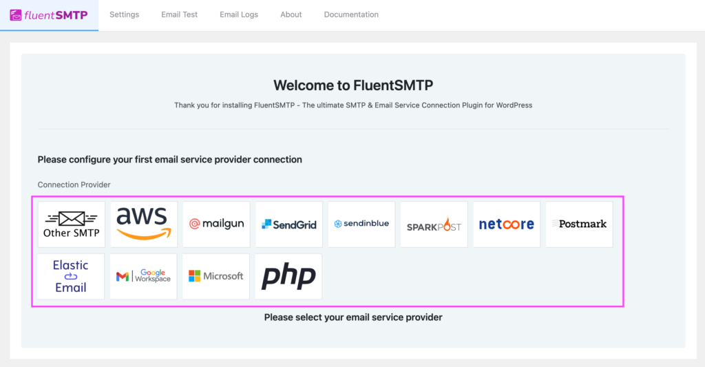 Configurable Email Delivery Providers - FluentSMTP