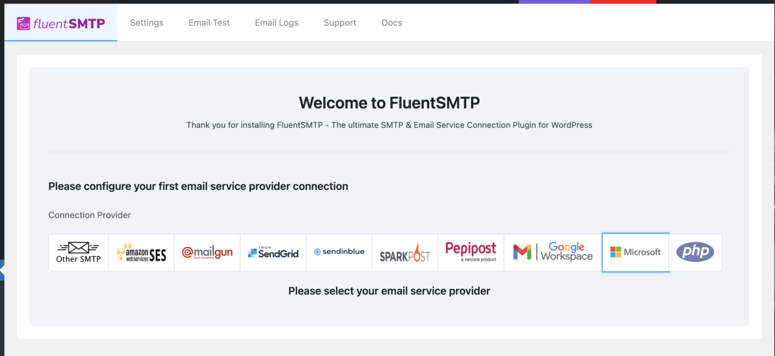 Setup Outlook with FluentSMTP - FluentSMTP